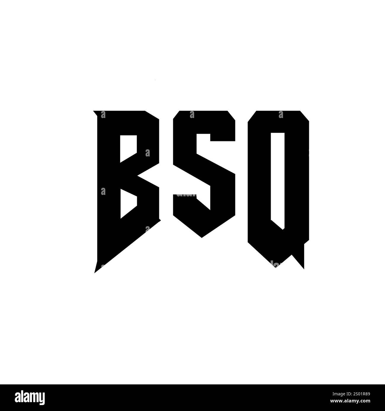 Bsq logo design hi-res stock photography and images - Alamy