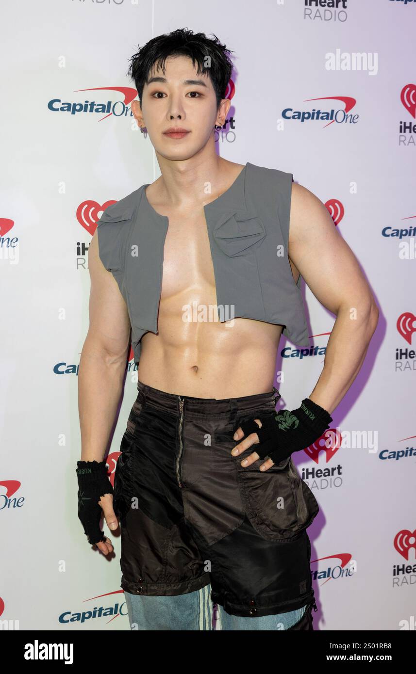 MIAMI, FLORIDA - DECEMBER 21: Wonho attends the iHeartRadio Y100's ...