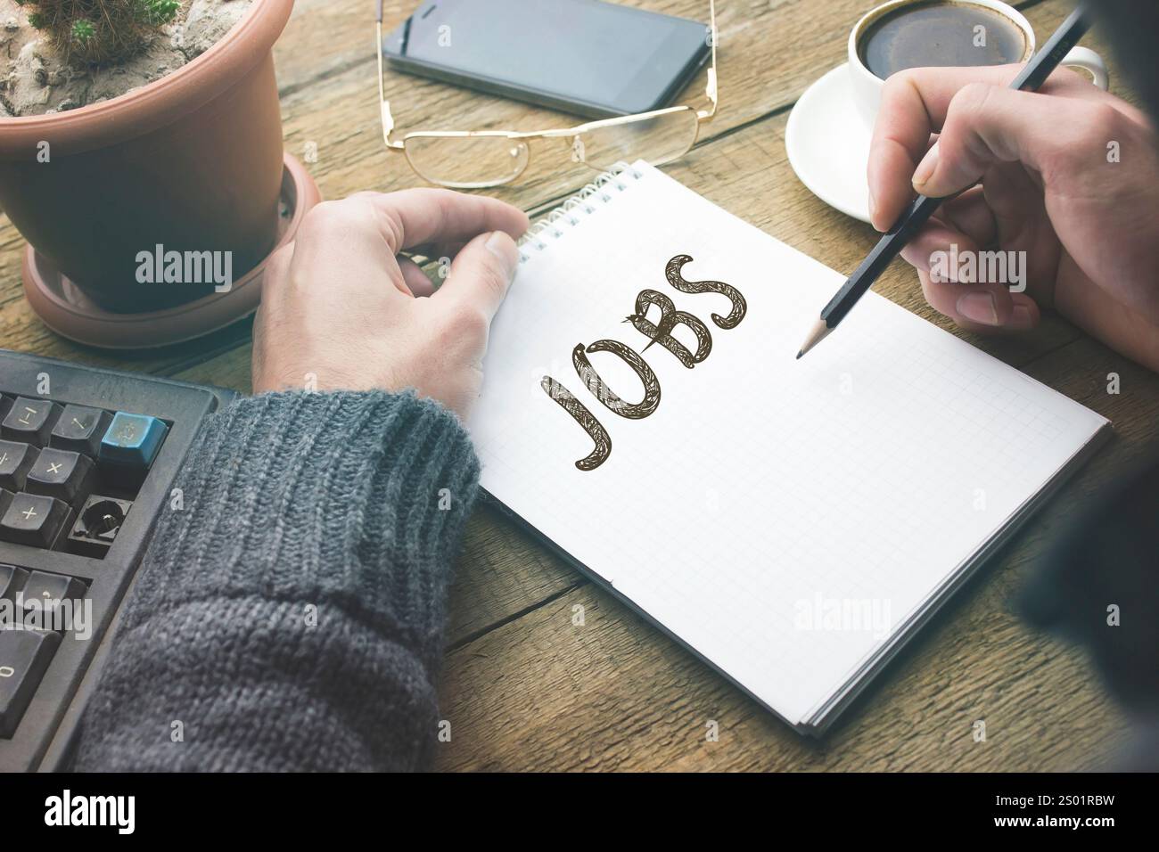 Man hand writing change hi-res stock photography and images - Alamy