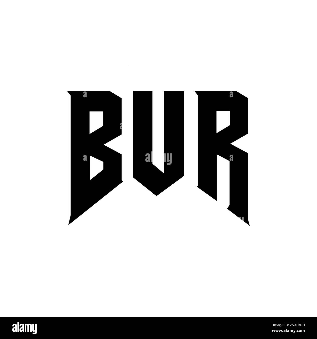BUR letter logo design for technology company. BUR logo design black ...