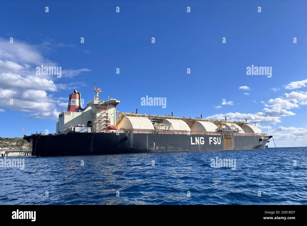 LNG Tanker FSU in port at Delimara Power Station, in Marsaxlokk, Malta Stock Photo - Alamy