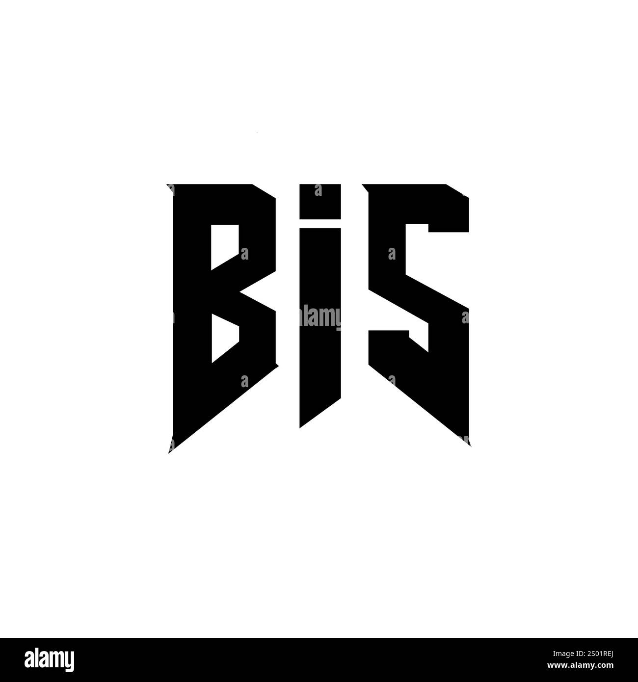 BIS letter logo design for technology company. BIS logo design black ...