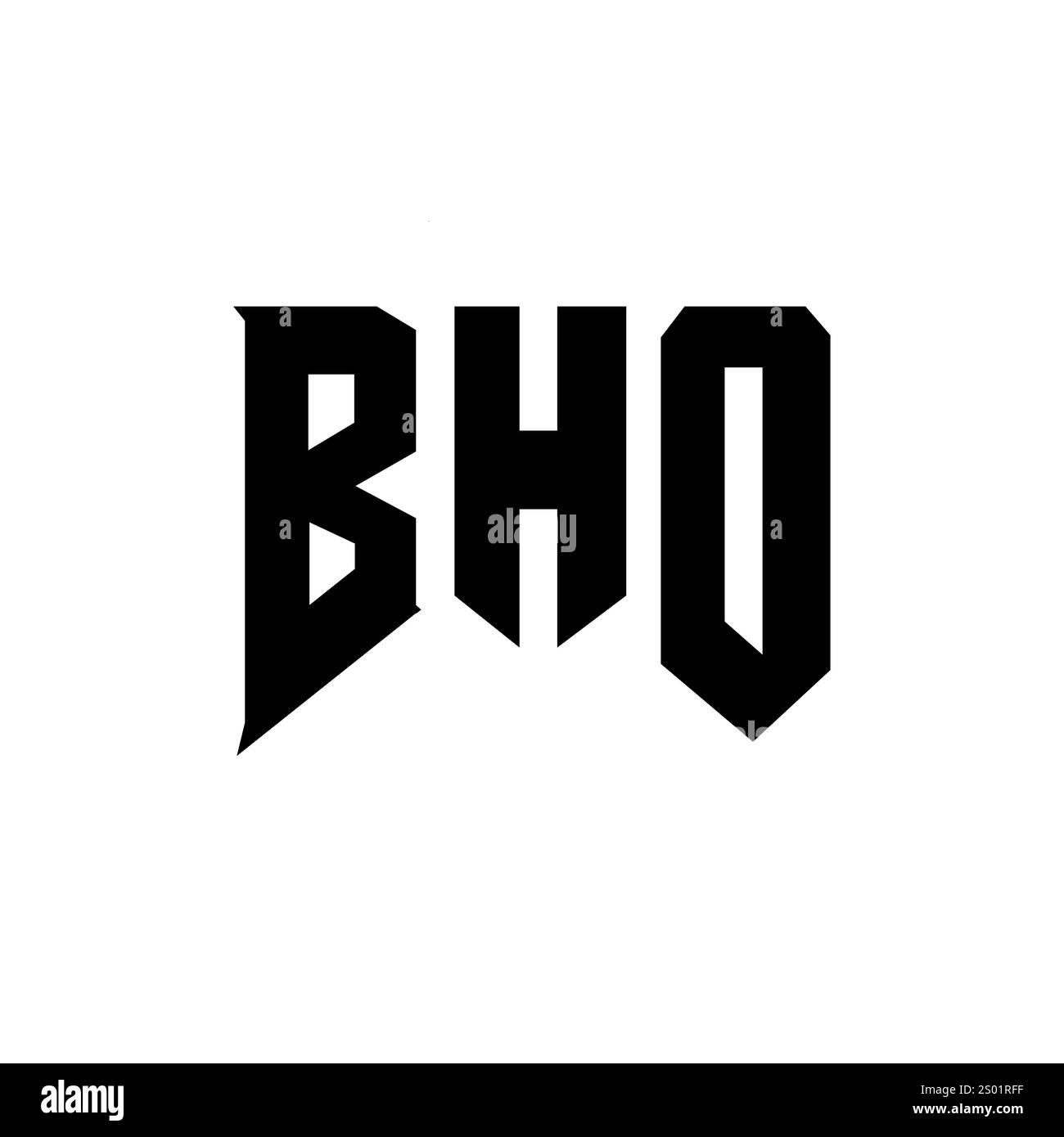BHO letter logo design for technology company. BHO logo design black ...