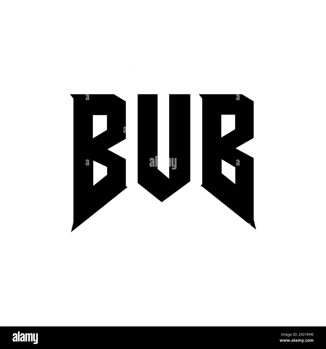 BUB letter logo design for technology company. BUB logo design black ...