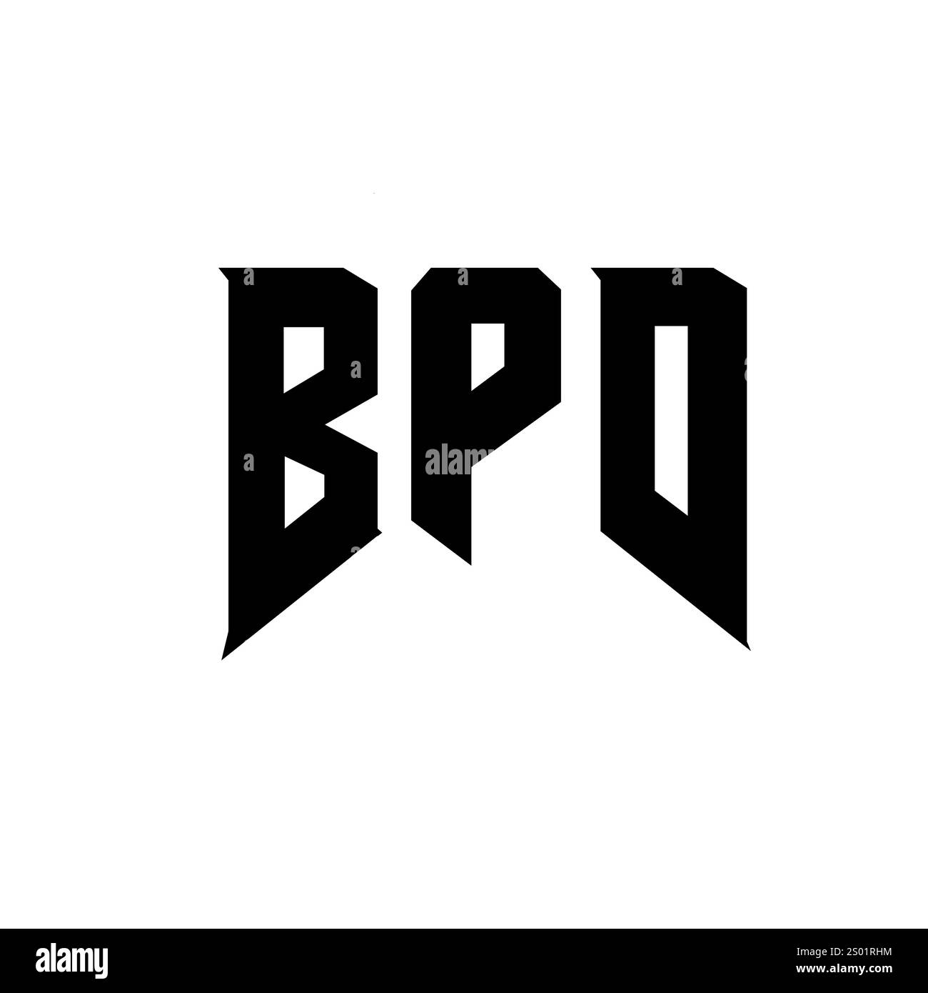 BPD letter logo design for technology company. BPD logo design black ...