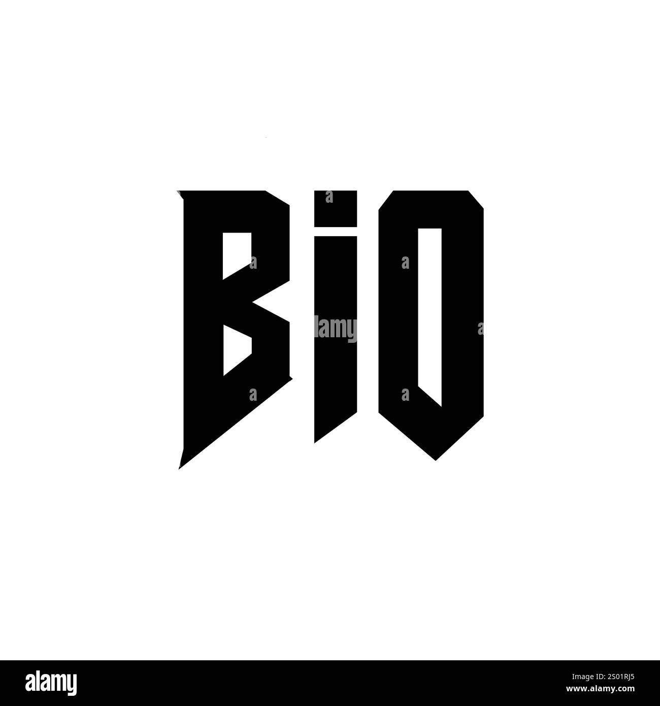 BIO letter logo design for technology company. BIO logo design black ...