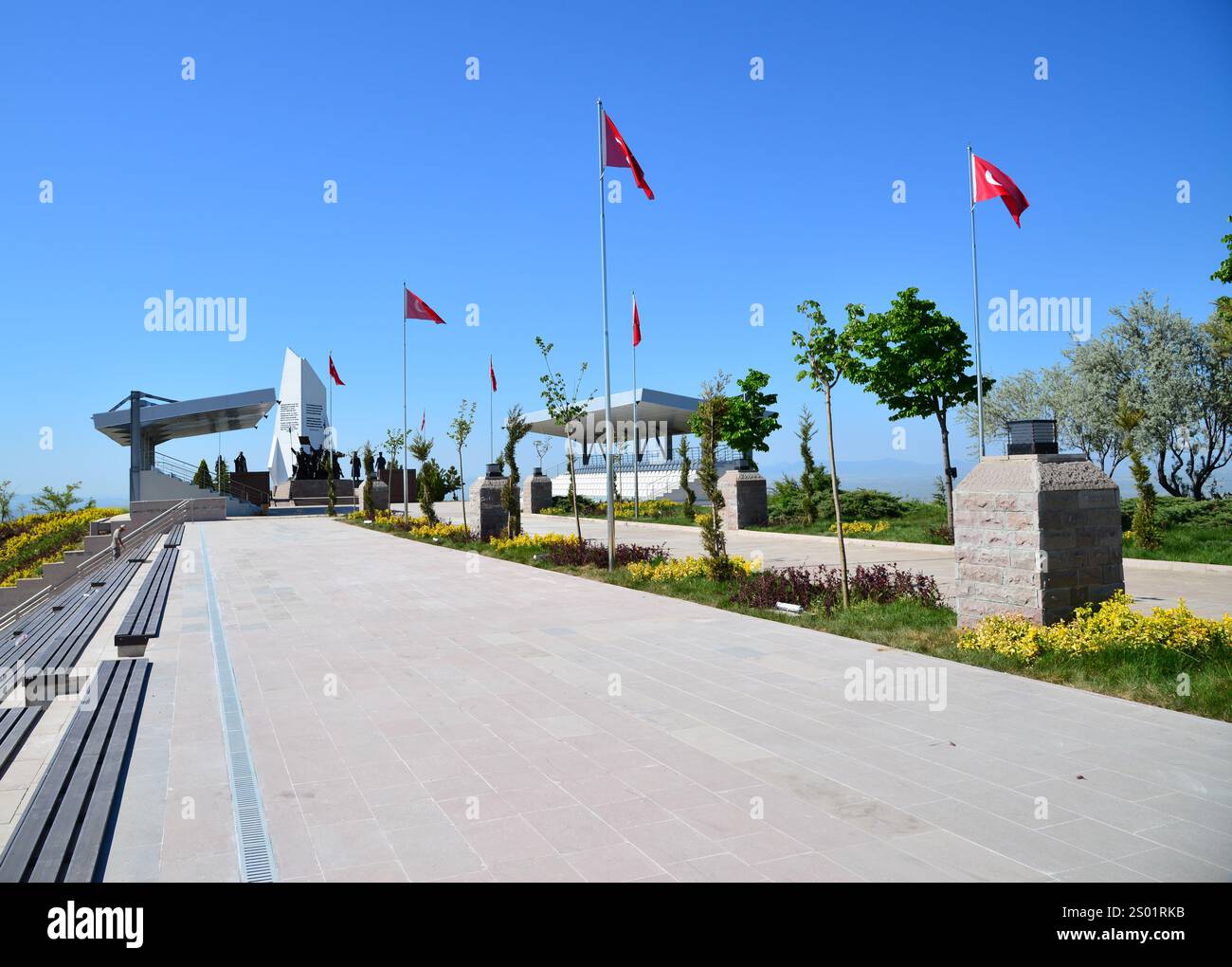 A view from Duatepe National Park in Polatli, Ankara, Turkey Stock ...