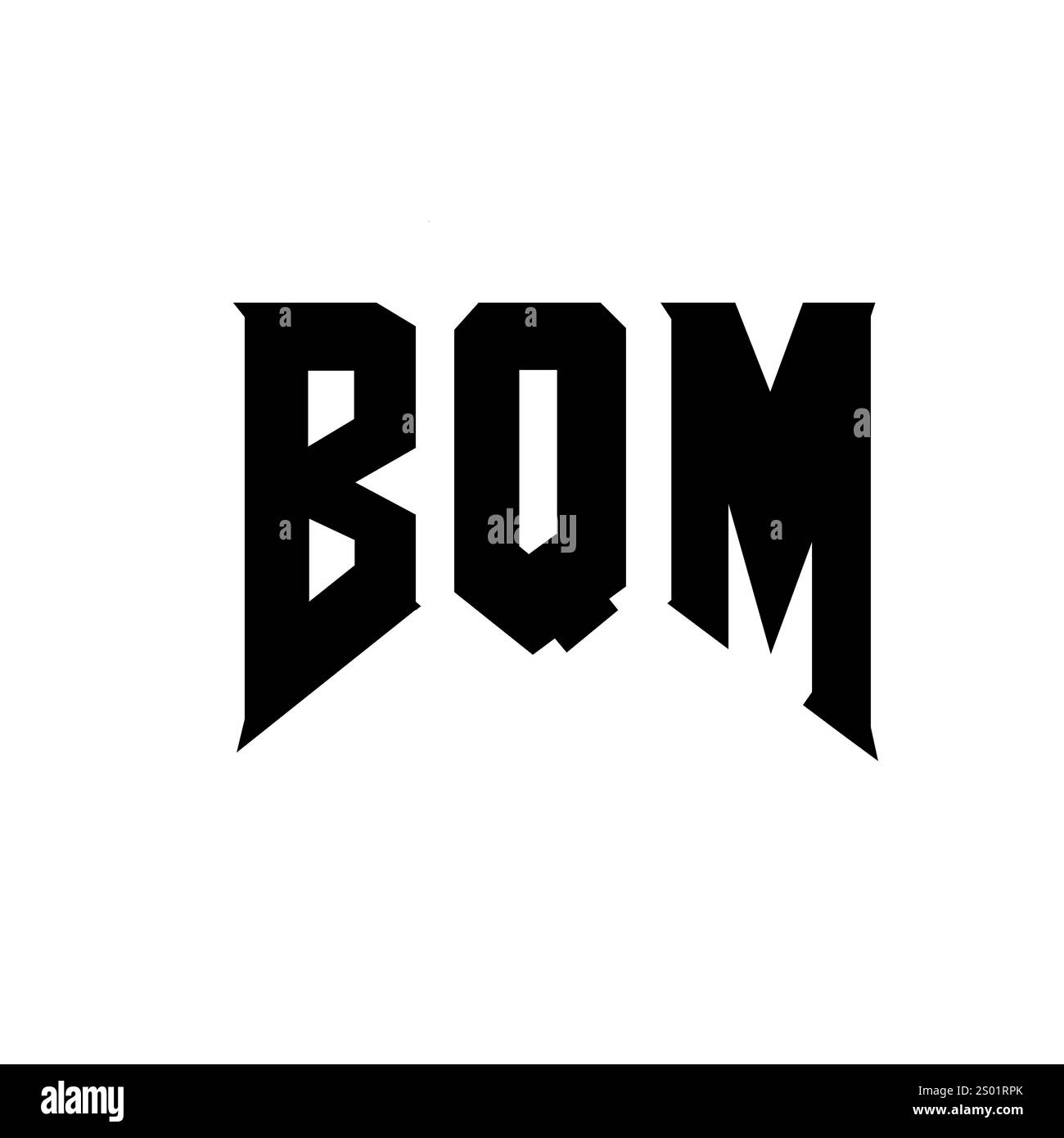 BQM letter logo design for technology company. BQM logo design black ...
