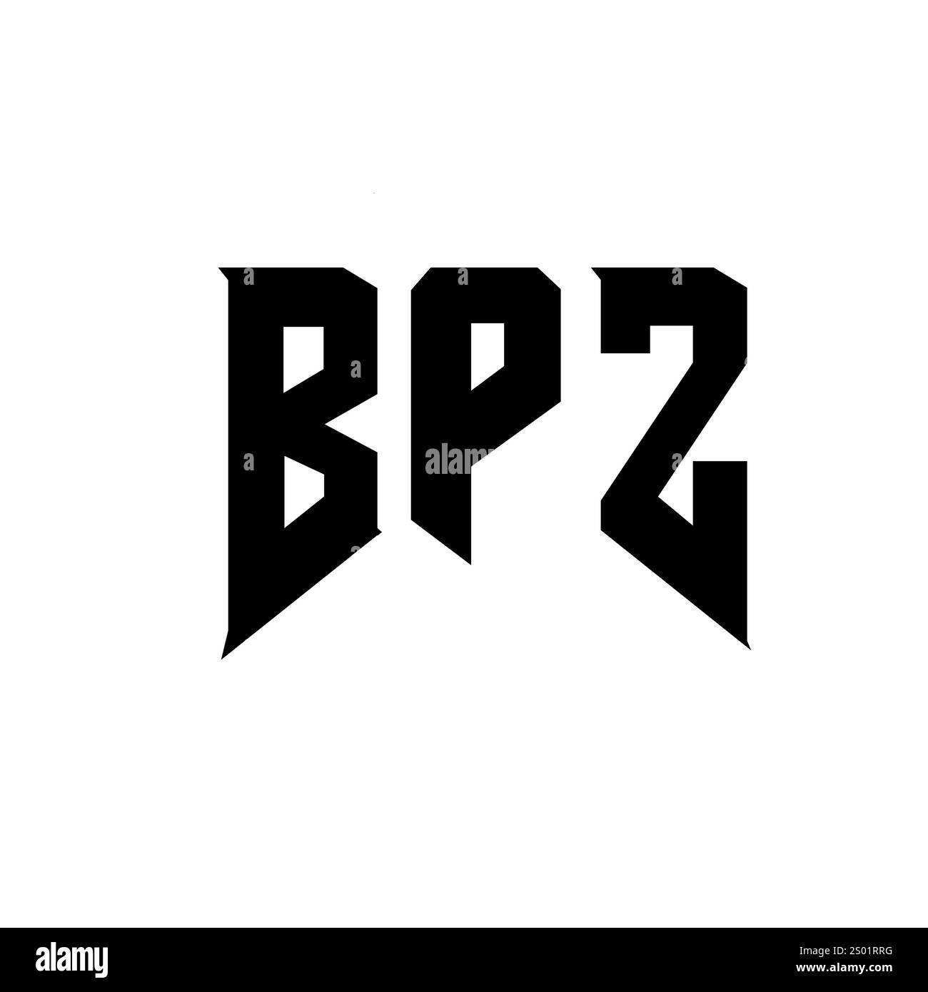 BPZ letter logo design for technology company. BPZ logo design black ...