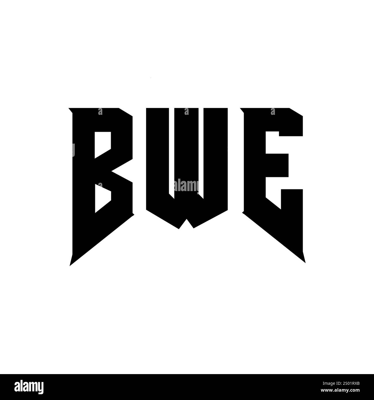 BWE letter logo design for technology company. BWE logo design black ...