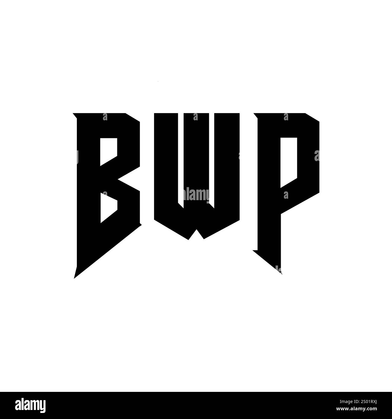 BWP letter logo design for technology company. BWP logo design black ...