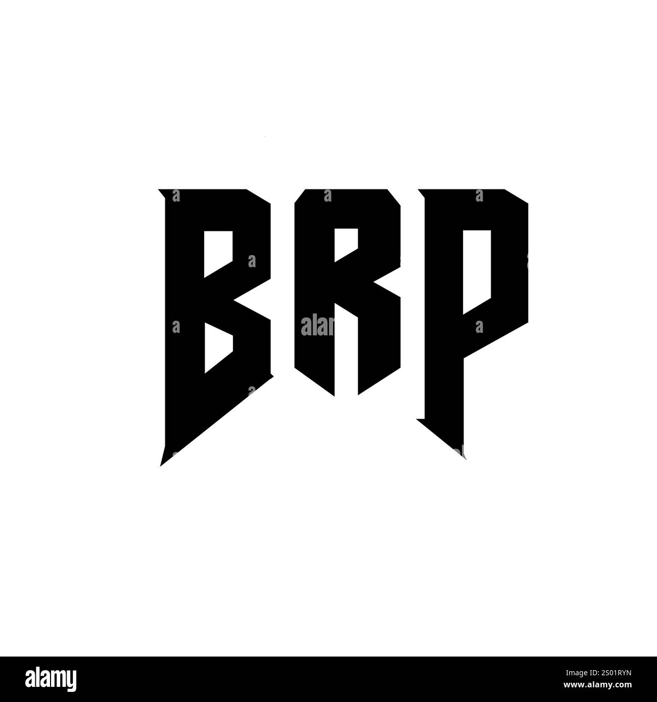 BRP letter logo design for technology company. BRP logo design black ...