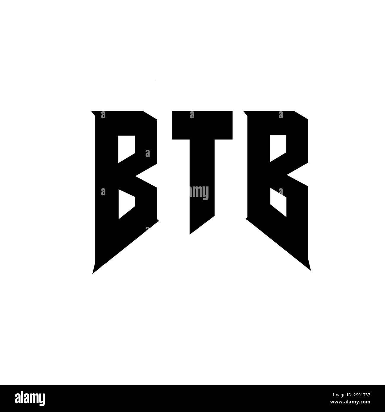 BTB letter logo design for technology company. BTB logo design black ...