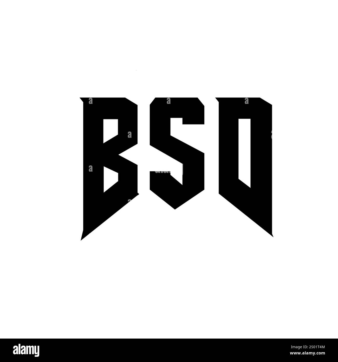BSD letter logo design for technology company. BSD logo design black ...