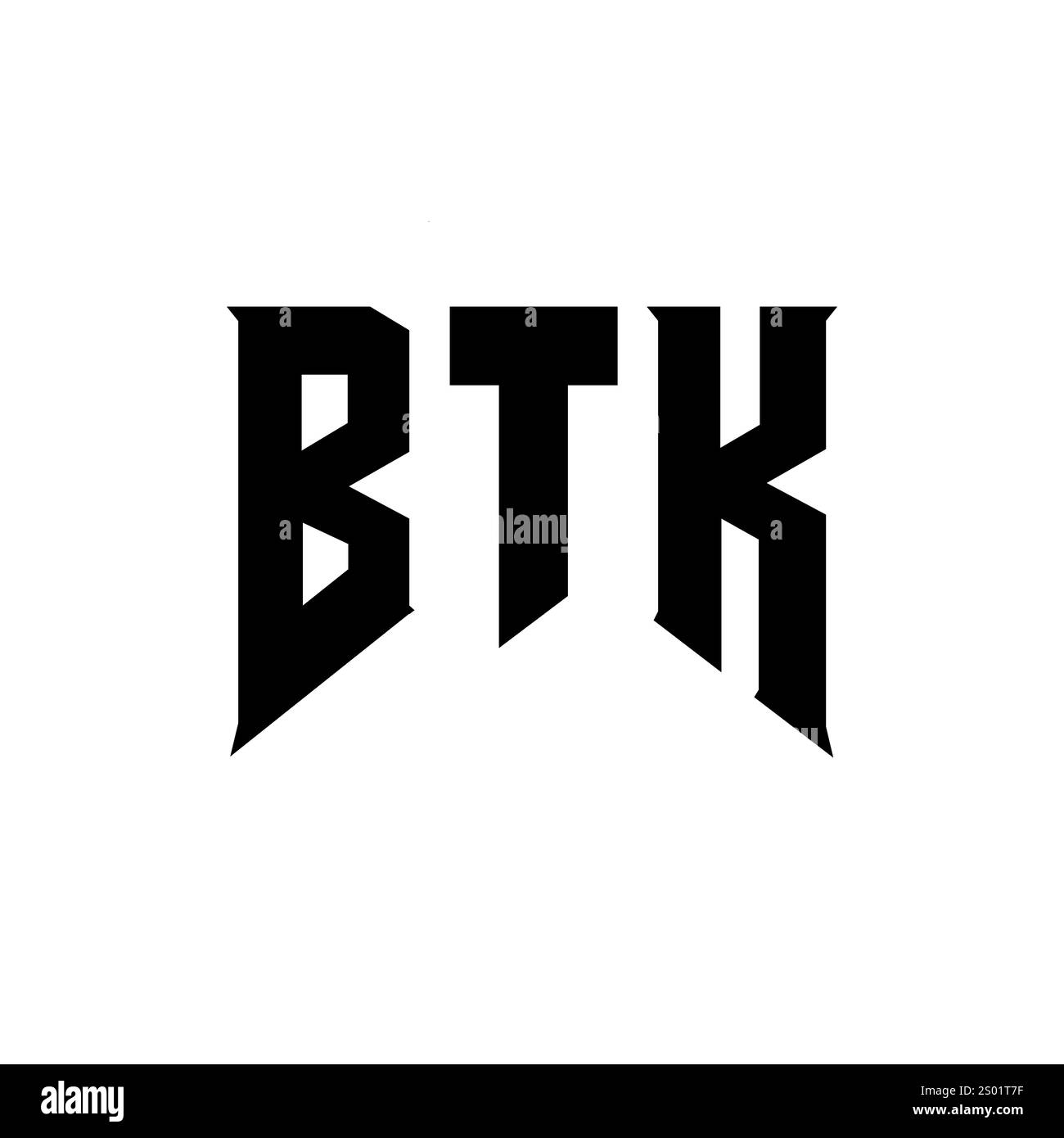 BTK letter logo design for technology company. BTK logo design black ...