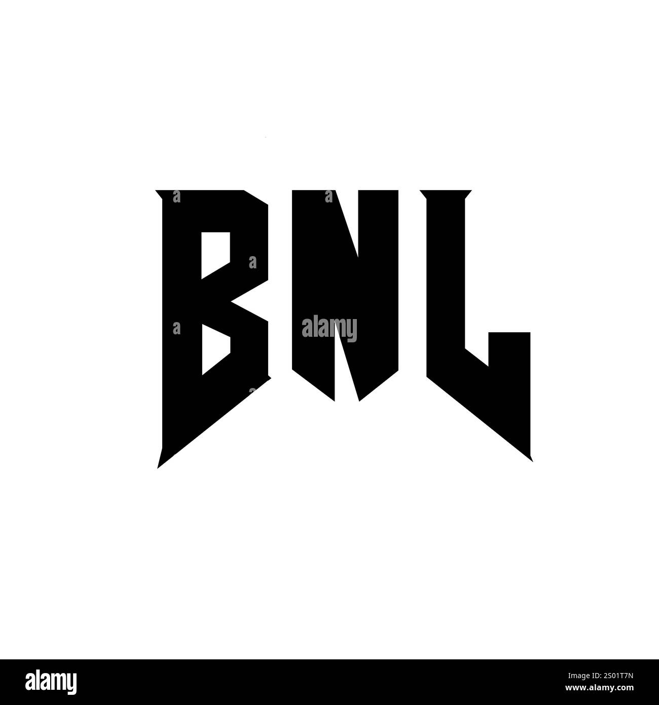 BNL letter logo design for technology company. BNL logo design black ...
