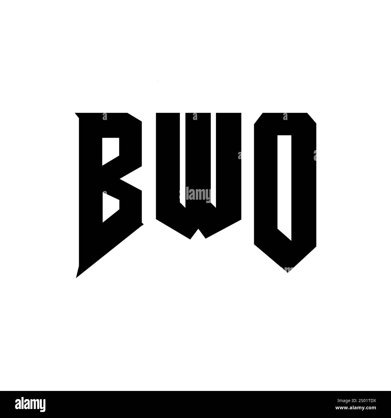 BWO letter logo design for technology company. BWO logo design black ...