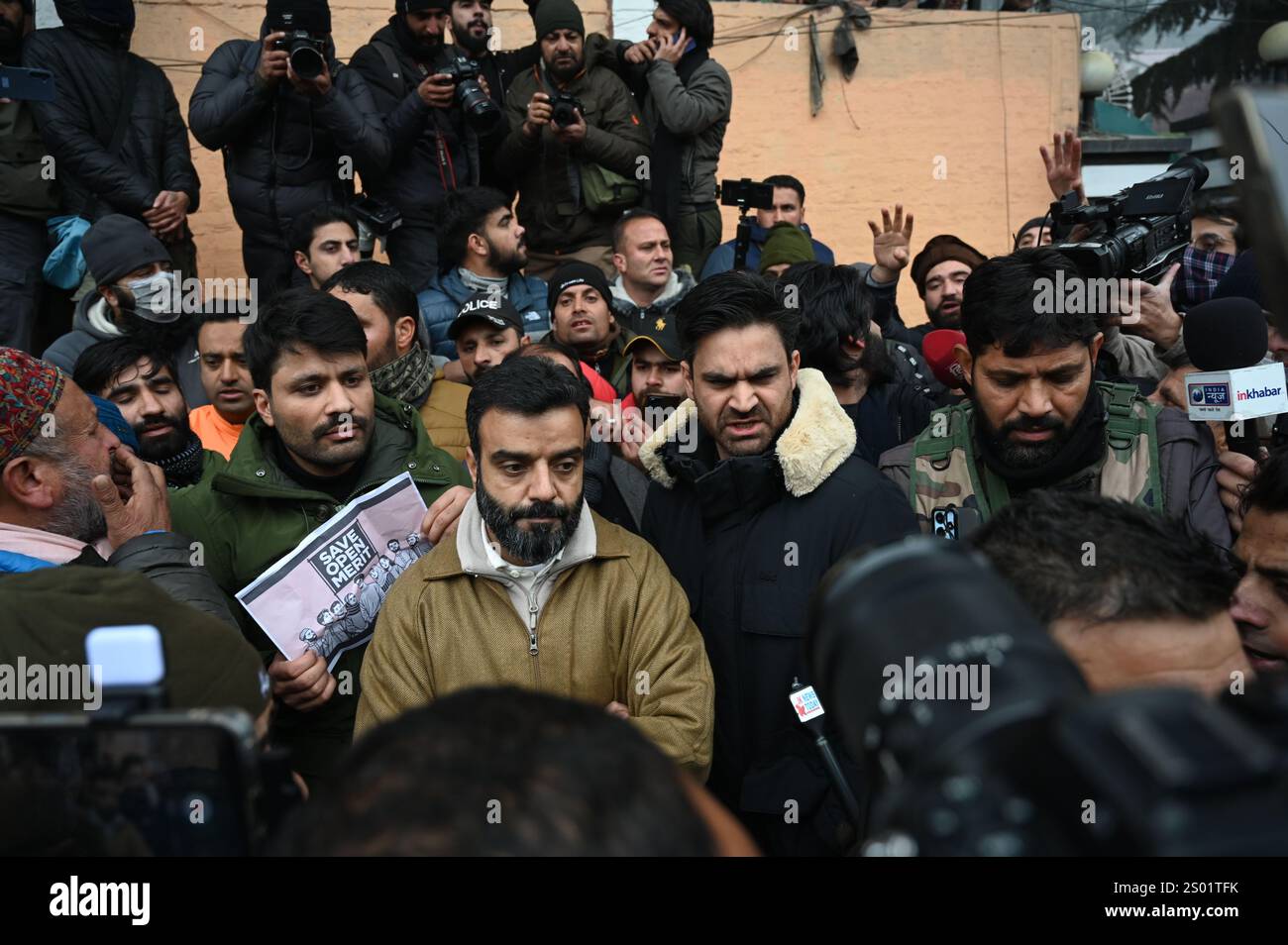 SRINAGAR, INDIA - DECEMBER 23: National Conference MP Aga Ruhullah, and ...