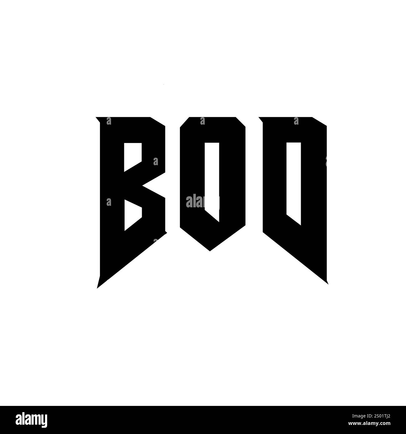 BOD letter logo design for technology company. BOD logo design black ...