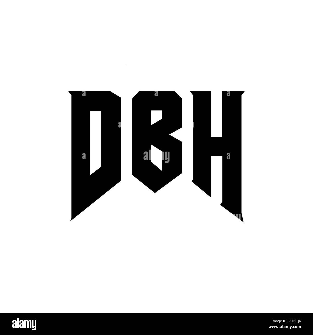 DBH letter logo design for technology company. DBH logo design black ...
