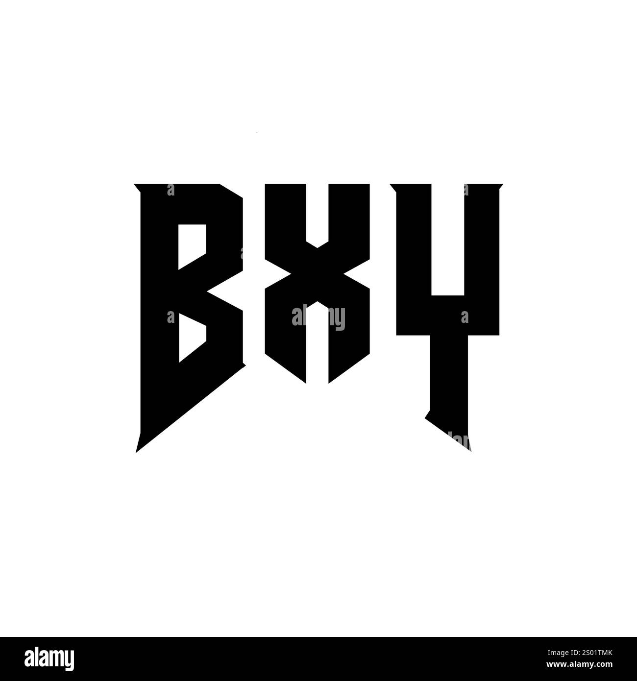 BXY letter logo design for technology company. BXY logo design black ...