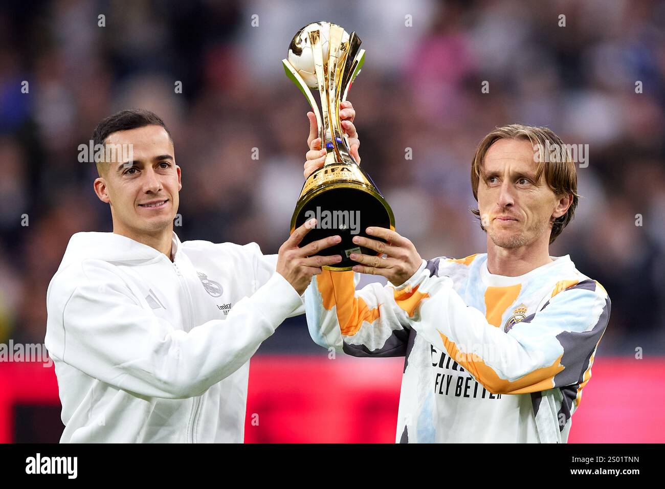 MADRID, SPAIN - DECEMBER 22: Lucas Vazquez and Luka Modric of Real ...