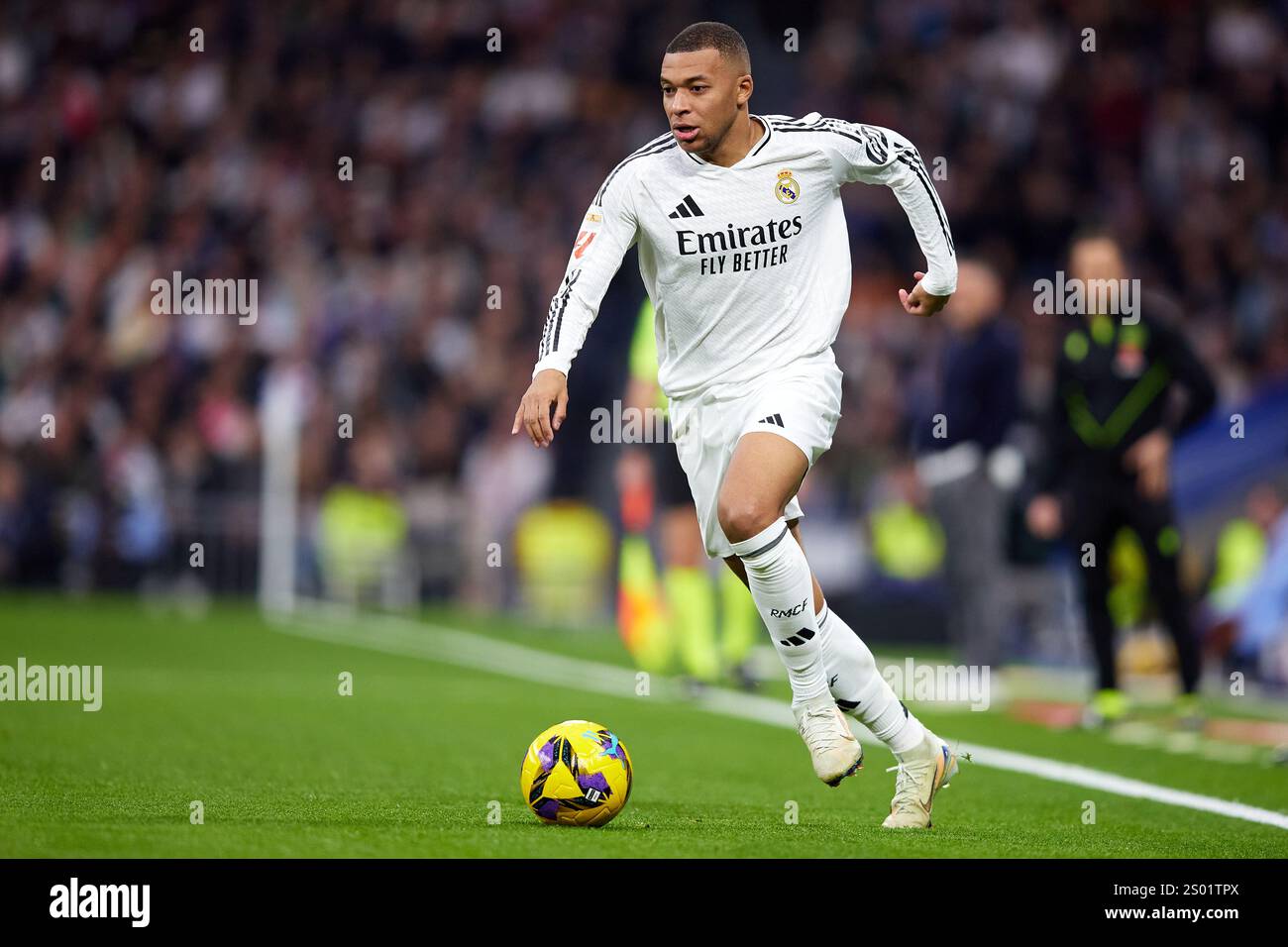 MADRID, SPAIN - DECEMBER 22: Kylian Mbappe of Real Madrid during the ...