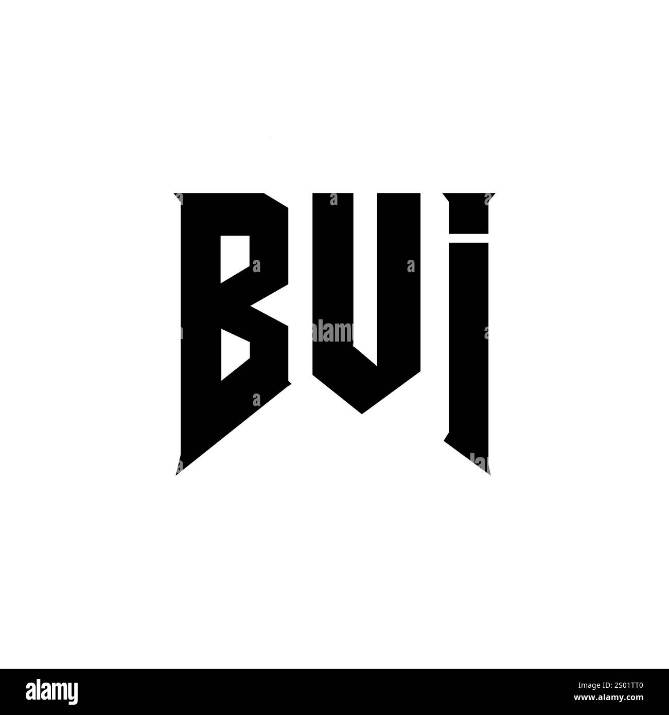 BUI letter logo design for technology company. BUI logo design black ...
