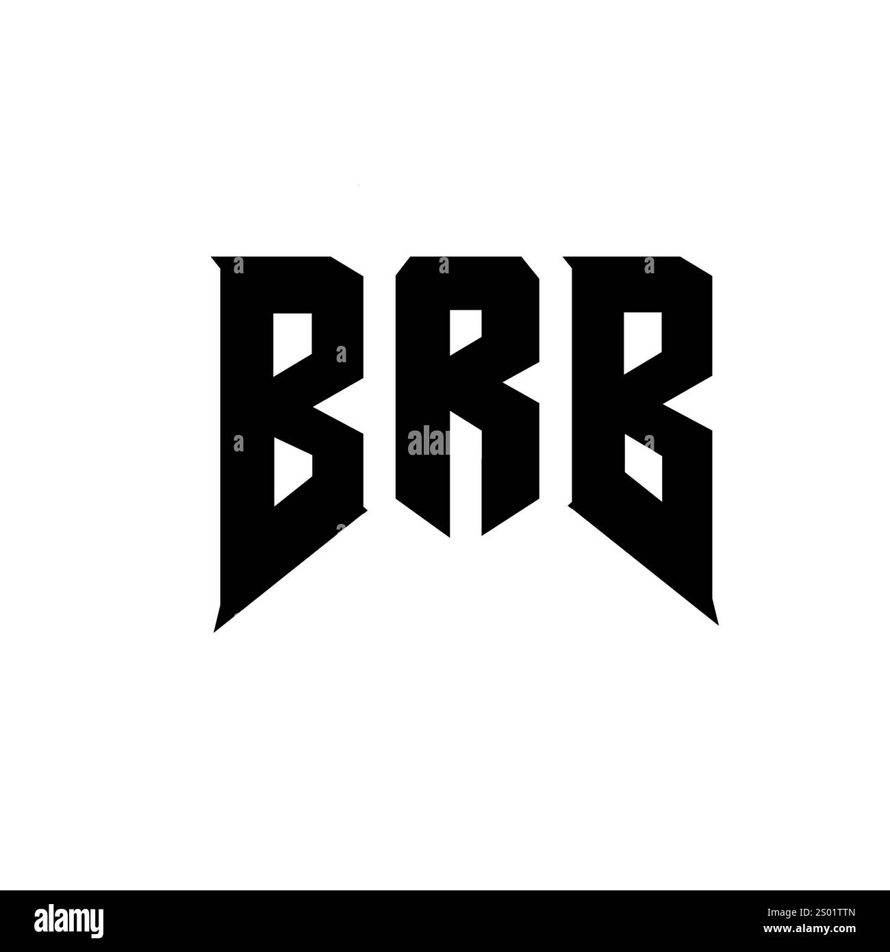 BRB letter logo design for technology company. BRB logo design black ...