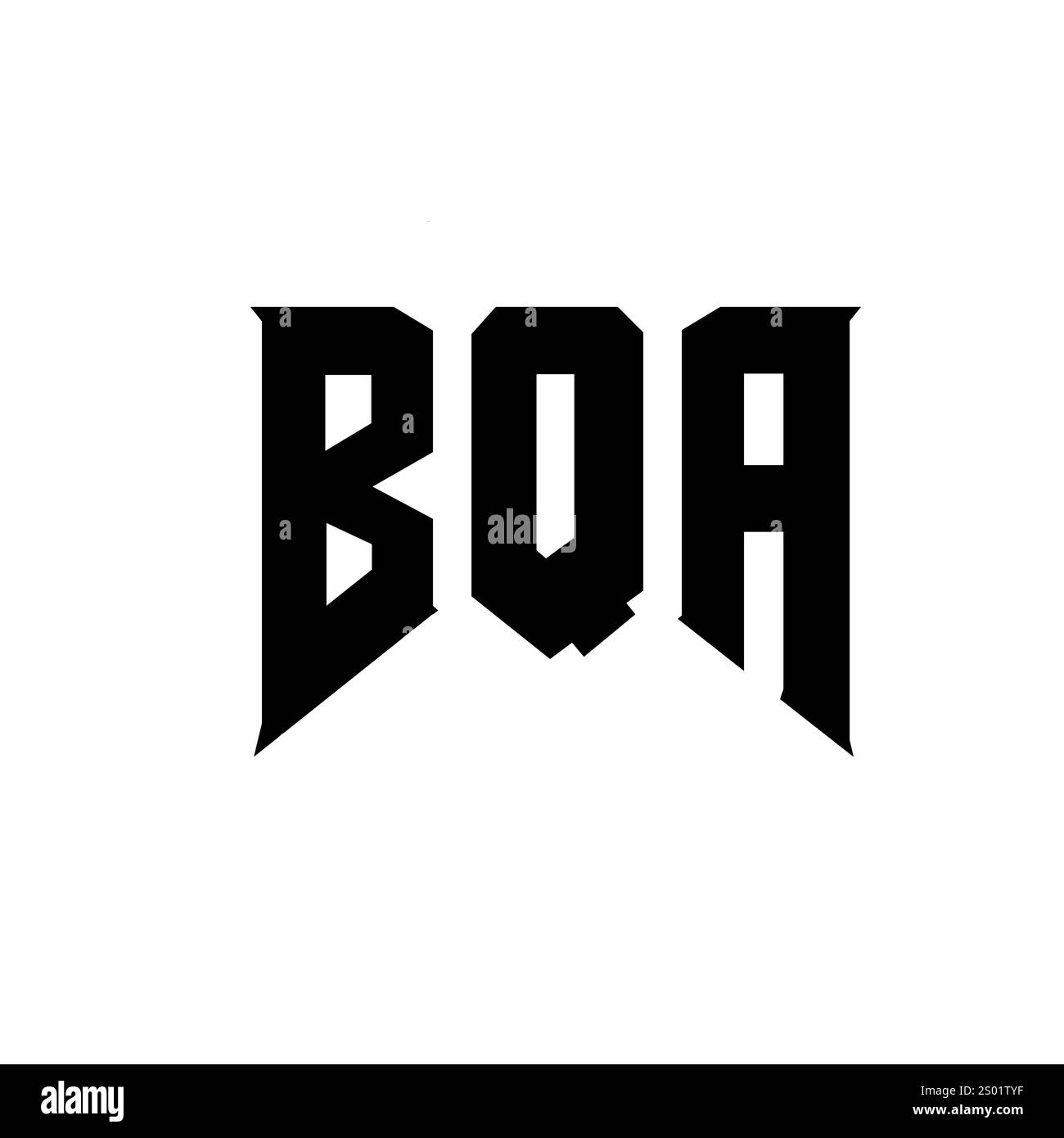 BQA letter logo design for technology company. BQA logo design black ...