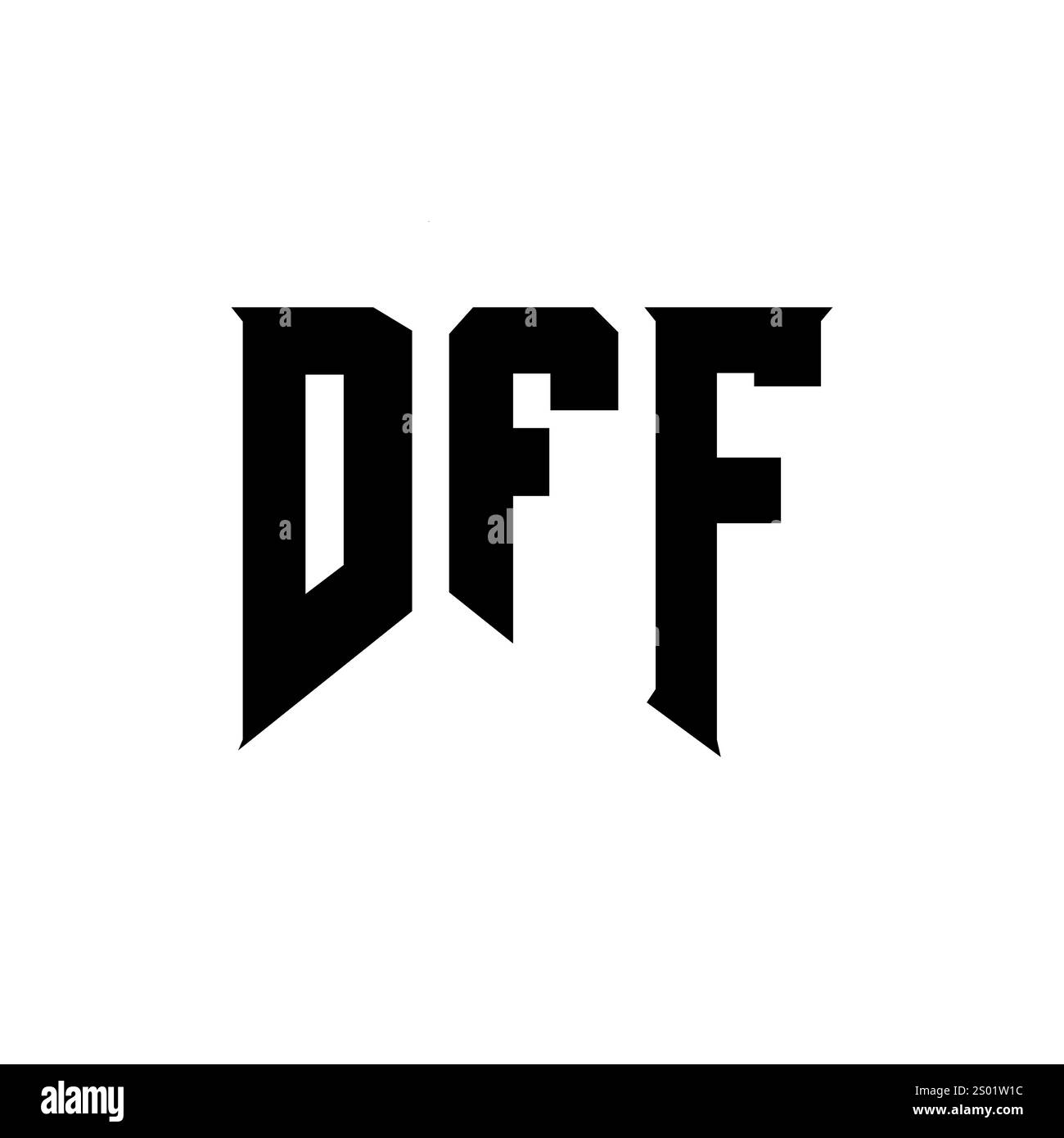 DFF letter logo design for technology company. DFF logo design black ...
