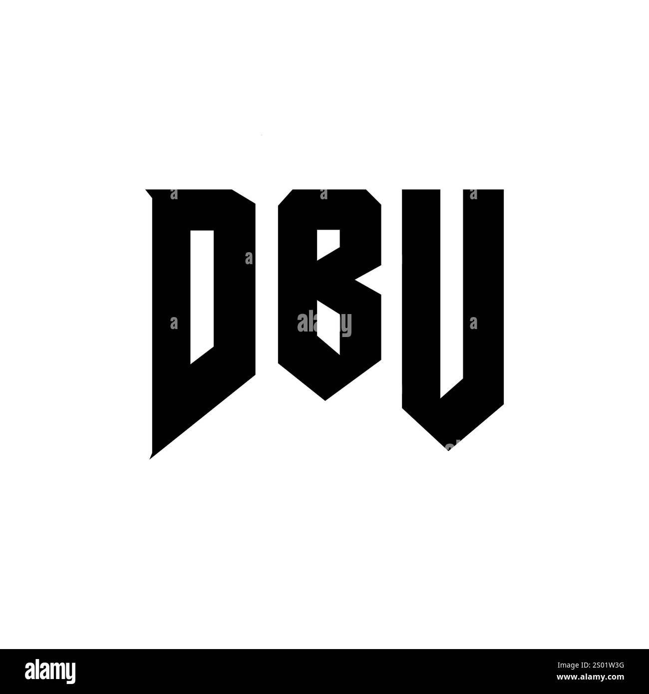 DBU letter logo design for technology company. DBU logo design black ...