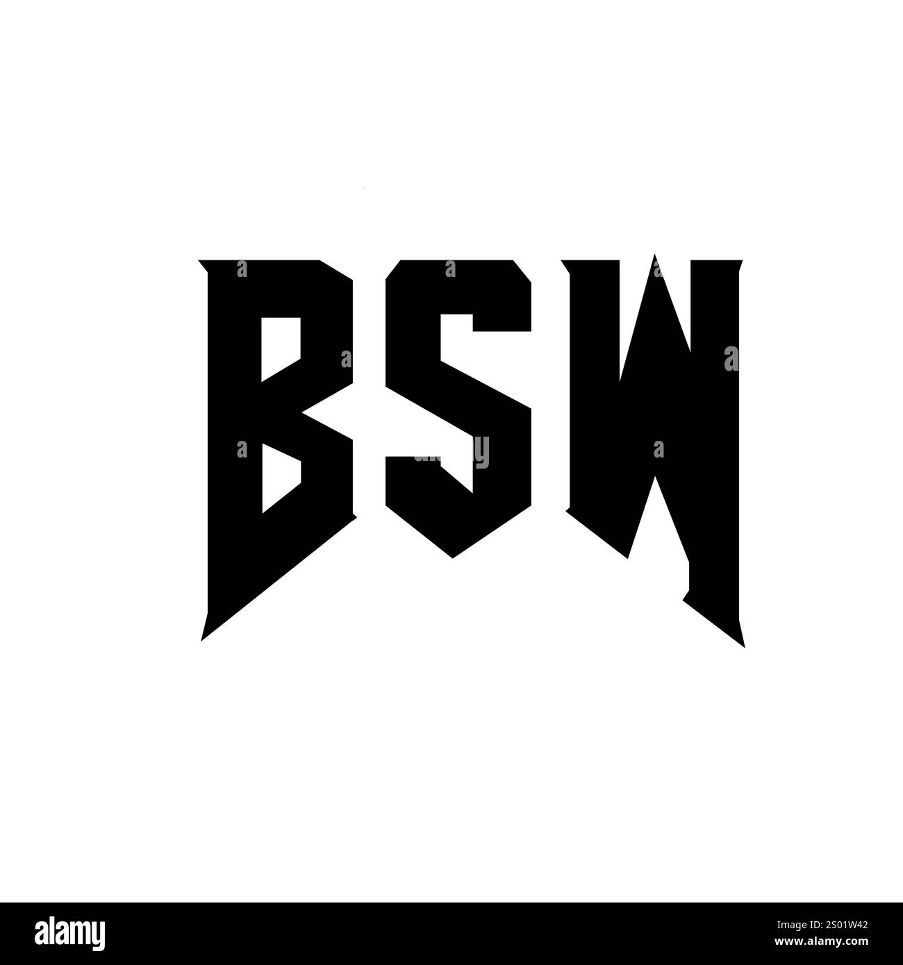Bsw logo design hi-res stock photography and images - Alamy