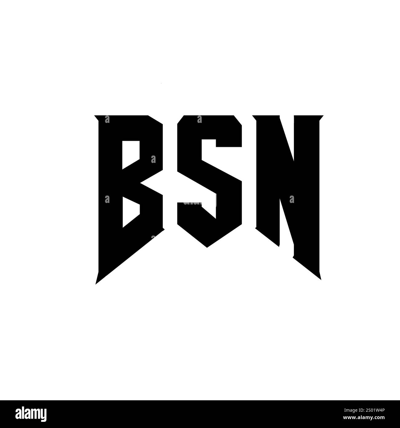 Bsn font Stock Vector Images - Alamy