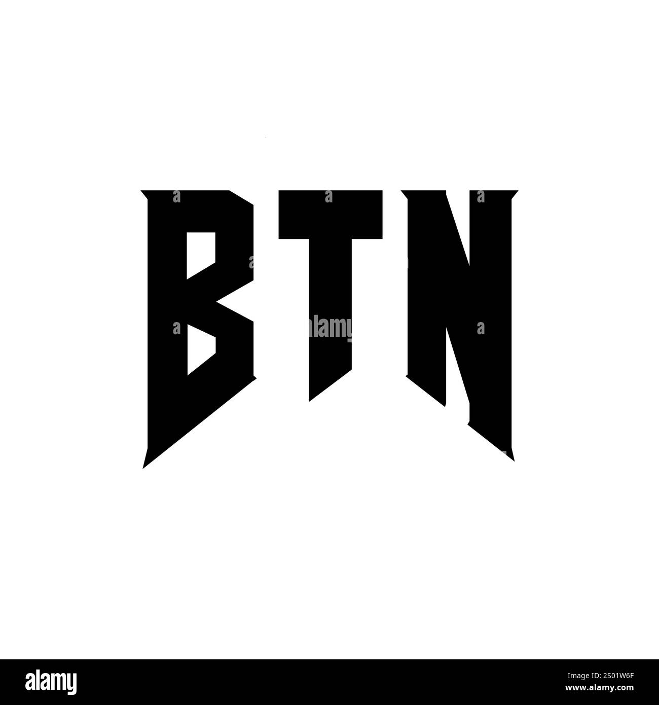 BTN letter logo design for technology company. BTN logo design black ...