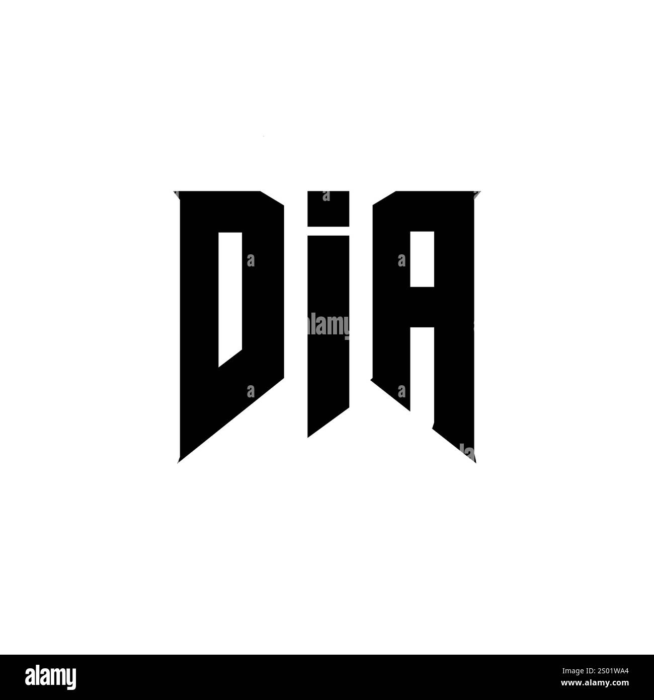 DIA letter logo design for technology company. DIA logo design black ...