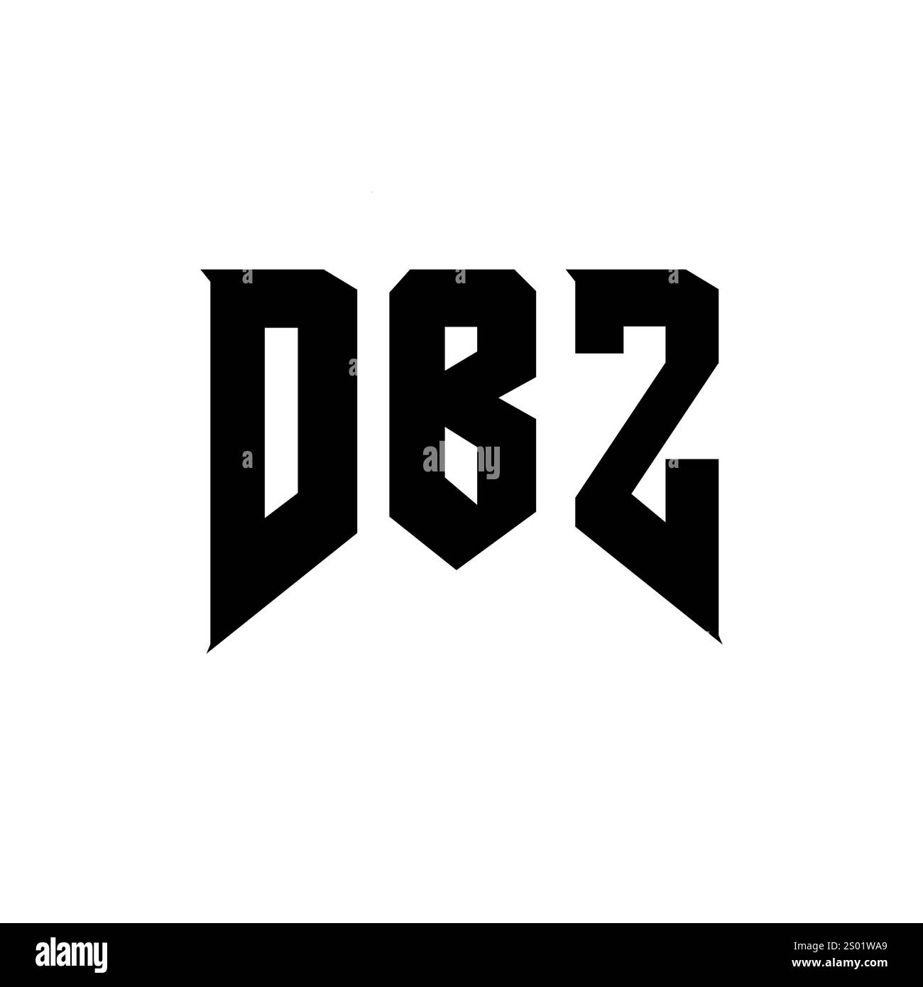 DBZ letter logo design for technology company. DBZ logo design black ...