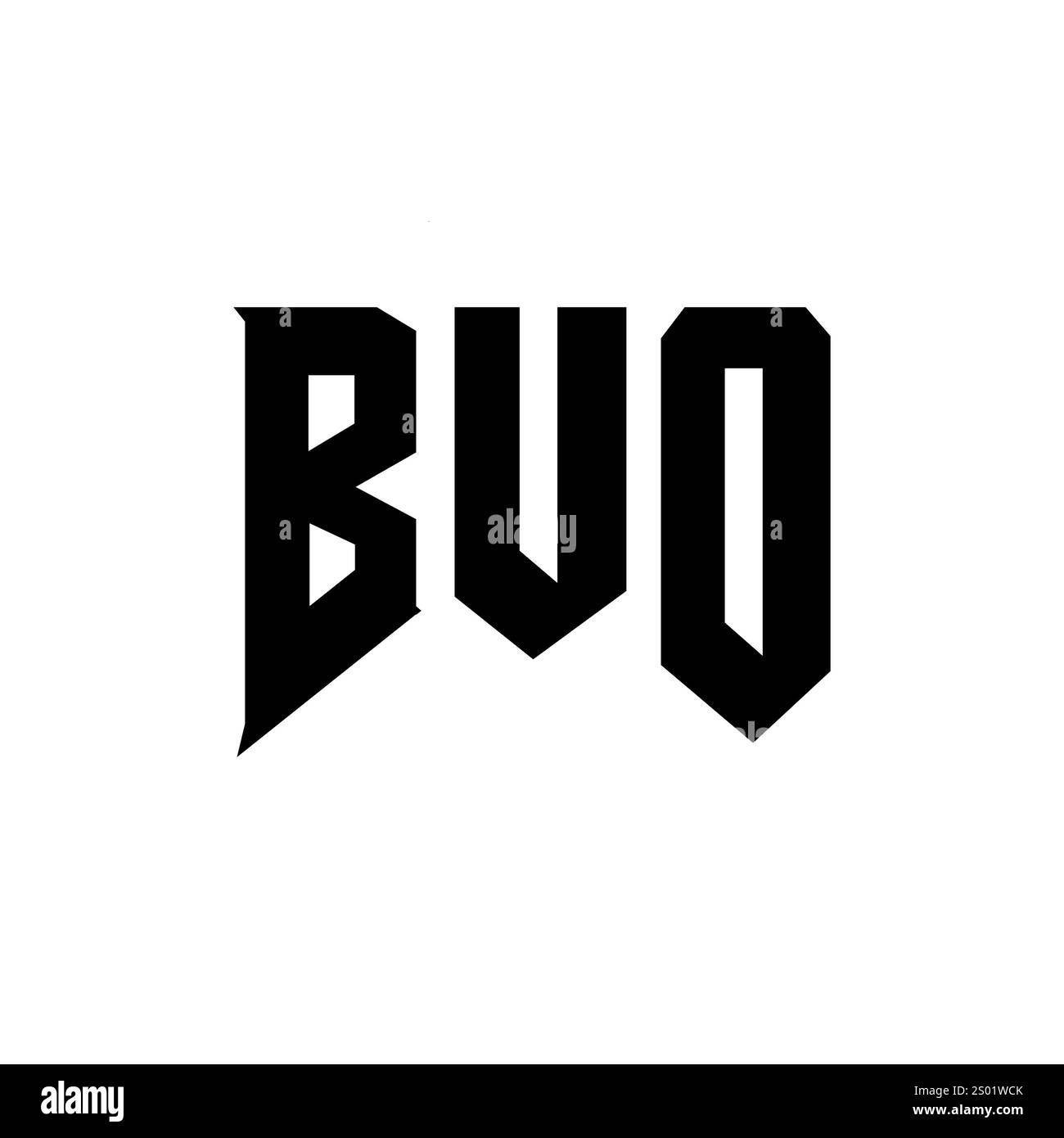 BUO letter logo design for technology company. BUO logo design black ...