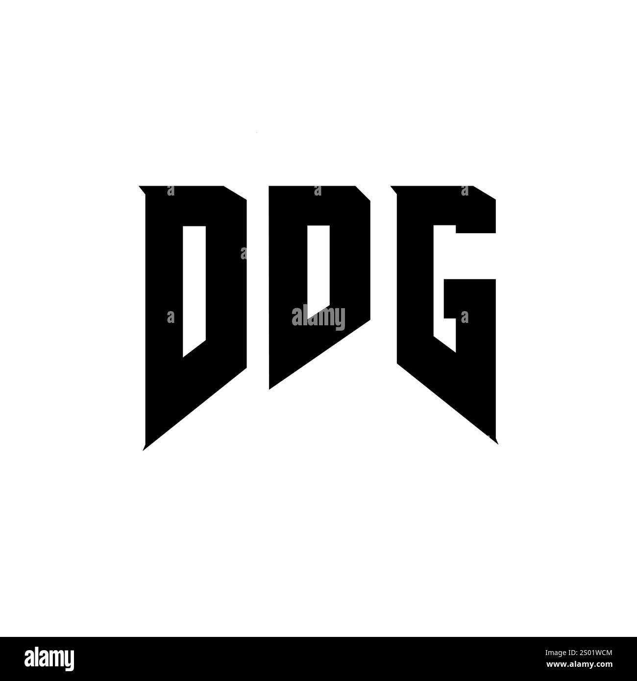 Ddg logo design Stock Vector Images - Alamy