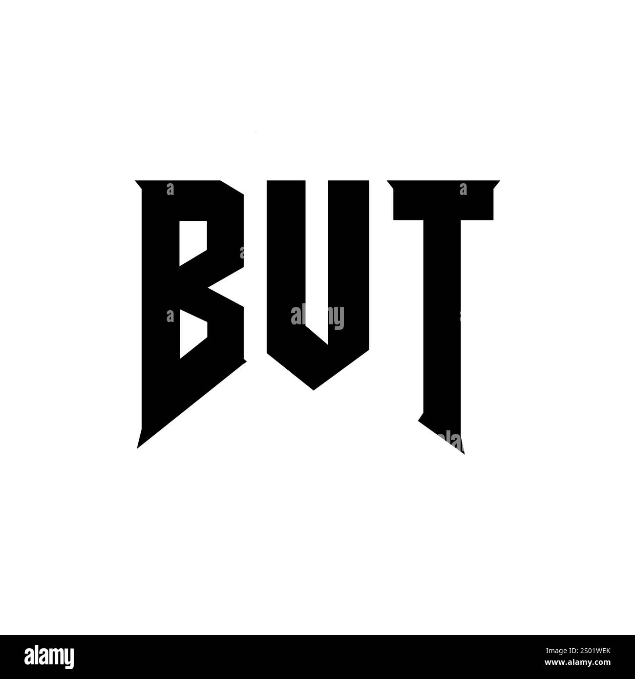 BUT letter logo design for technology company. BUT logo design black ...