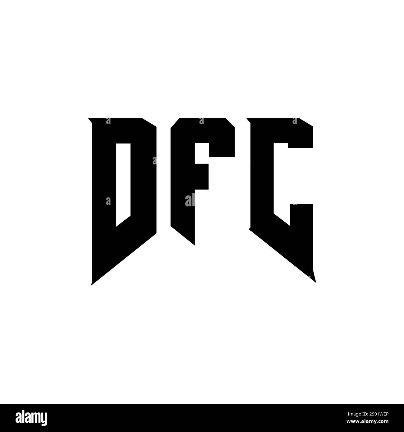 DFC letter logo design for technology company. DFC logo design black ...