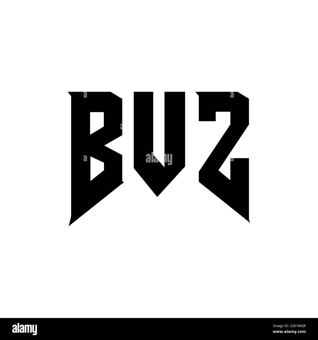 BVZ letter logo design for technology company. BVZ logo design black and white color combination ...