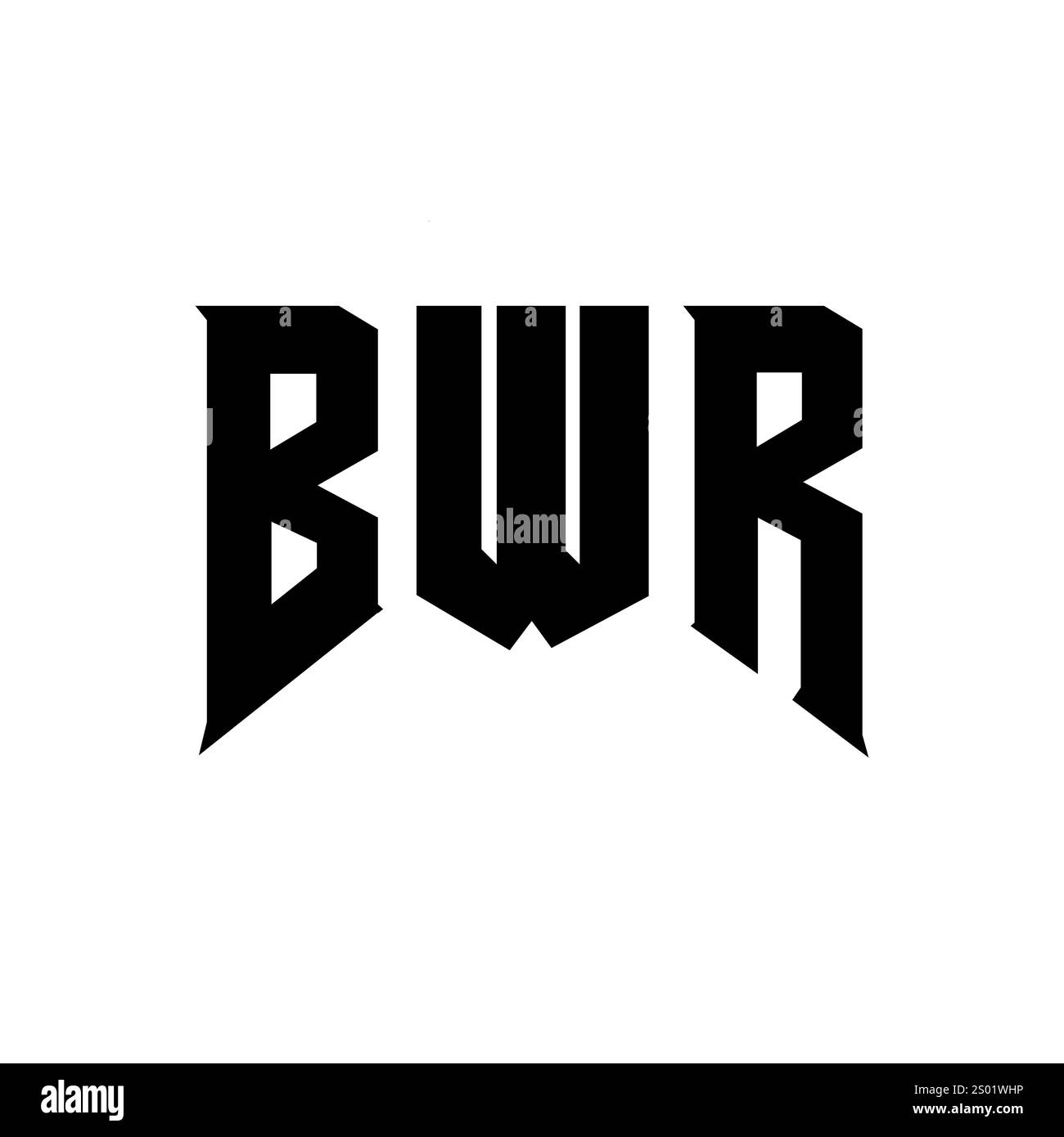 BWR letter logo design for technology company. BWR logo design black ...