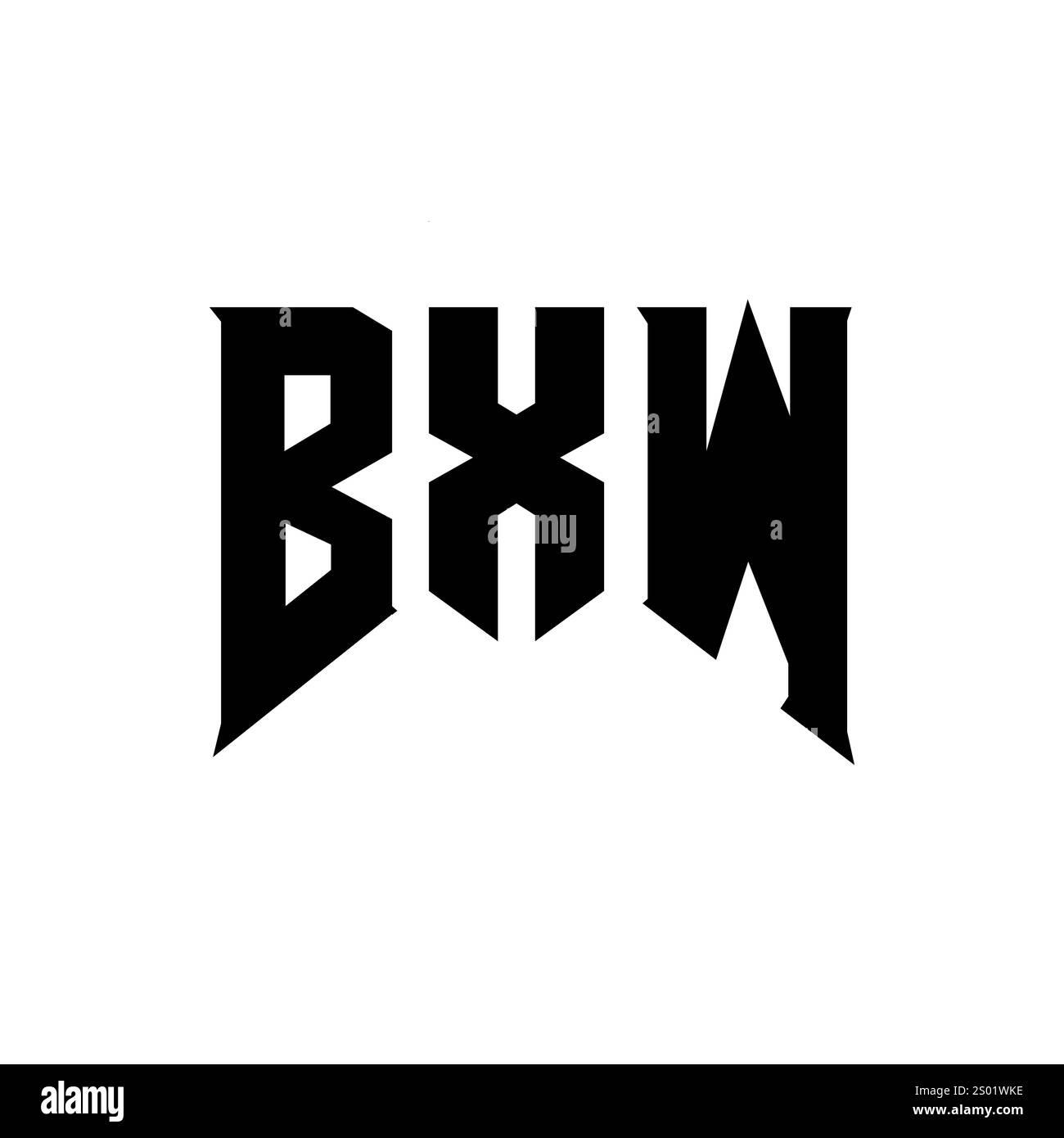 Bxw logo design hi-res stock photography and images - Alamy