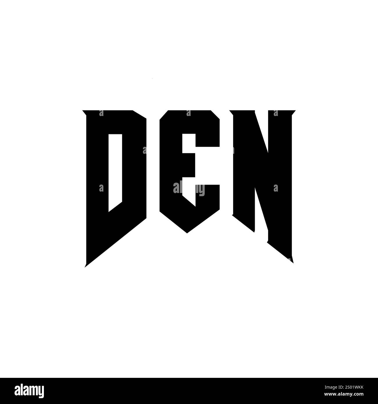 DEN letter logo design for technology company. DEN logo design black ...