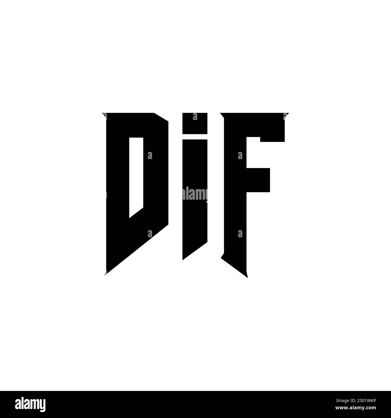 DIF letter logo design for technology company. DIF logo design black ...