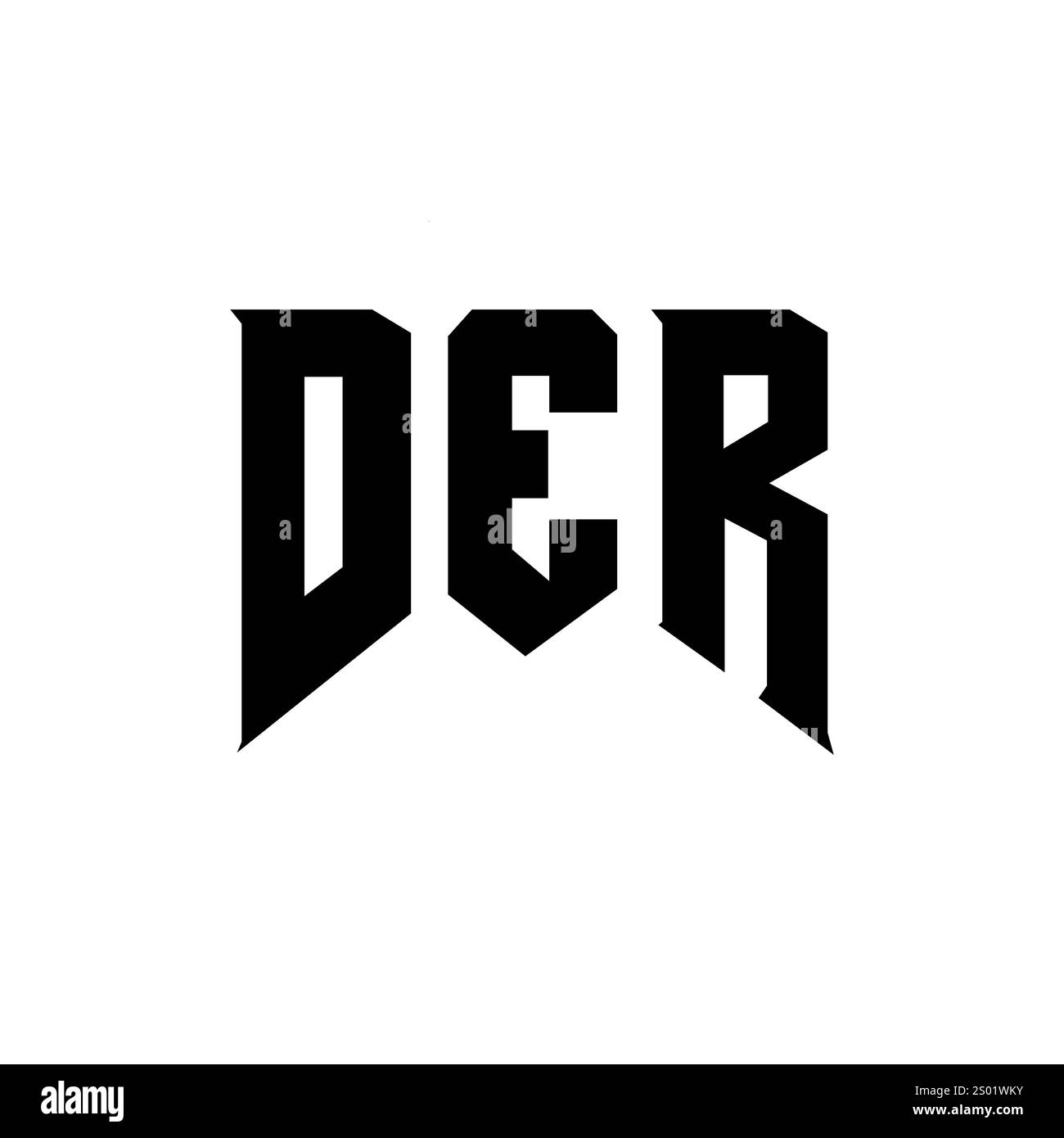 DER letter logo design for technology company. DER logo design black ...