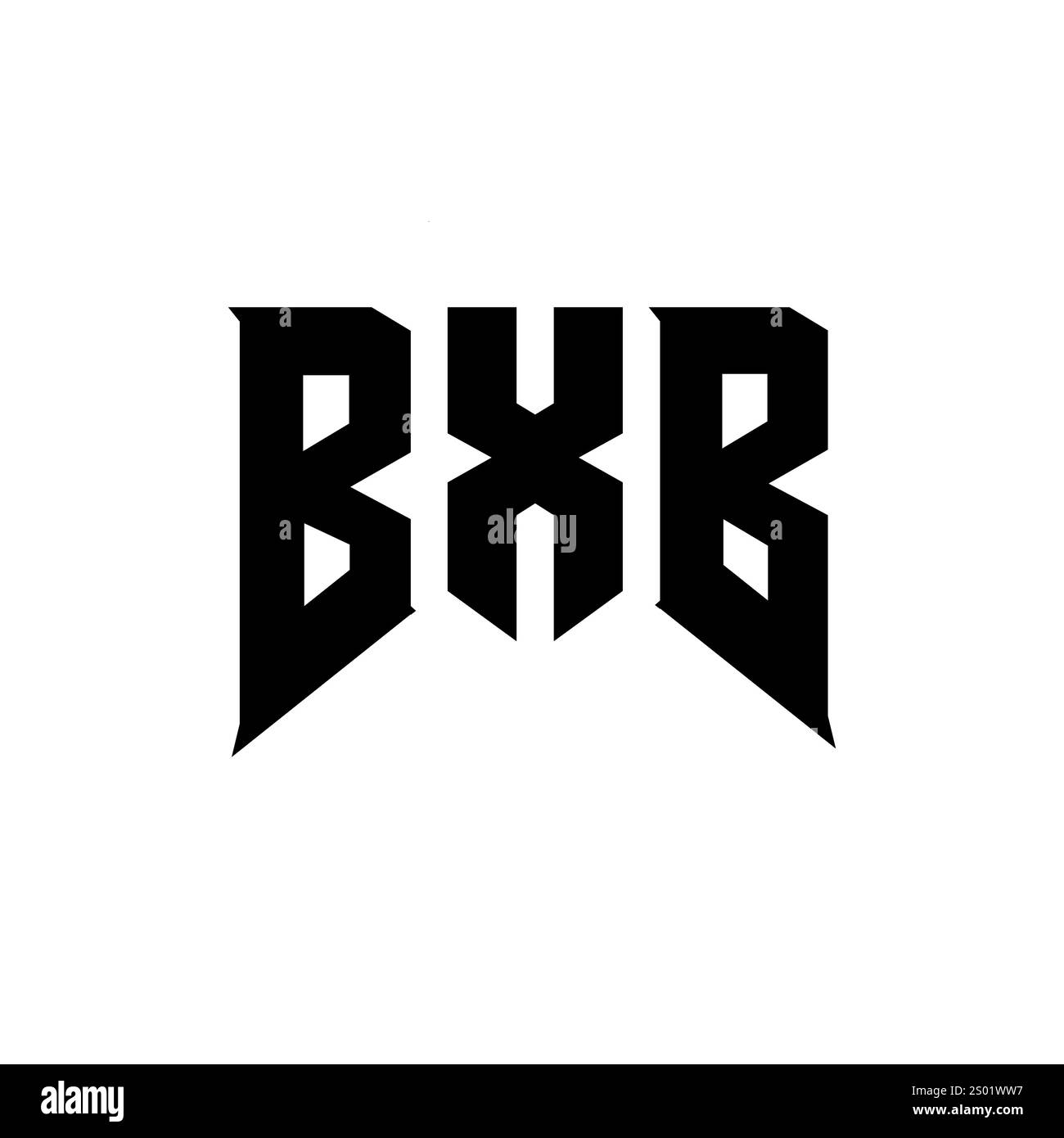 BXB letter logo design for technology company. BXB logo design black ...