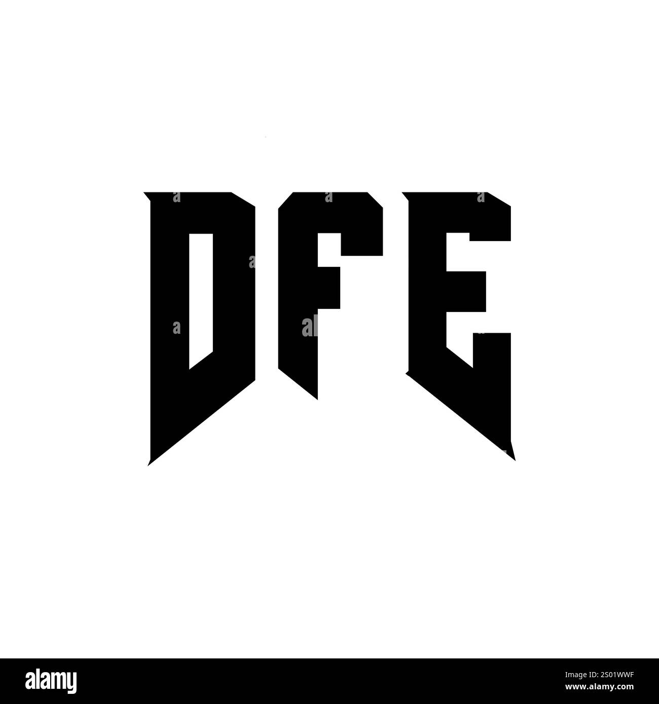 DFE letter logo design for technology company. DFE logo design black ...