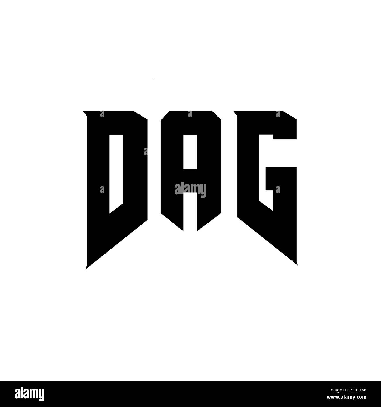 DAG letter logo design for technology company. DAG logo design black ...